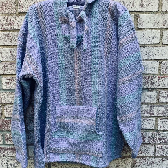 Vel-Mex | Tops | Authentic Mexican Baja Pullover Hoodie Size L | Poshmark